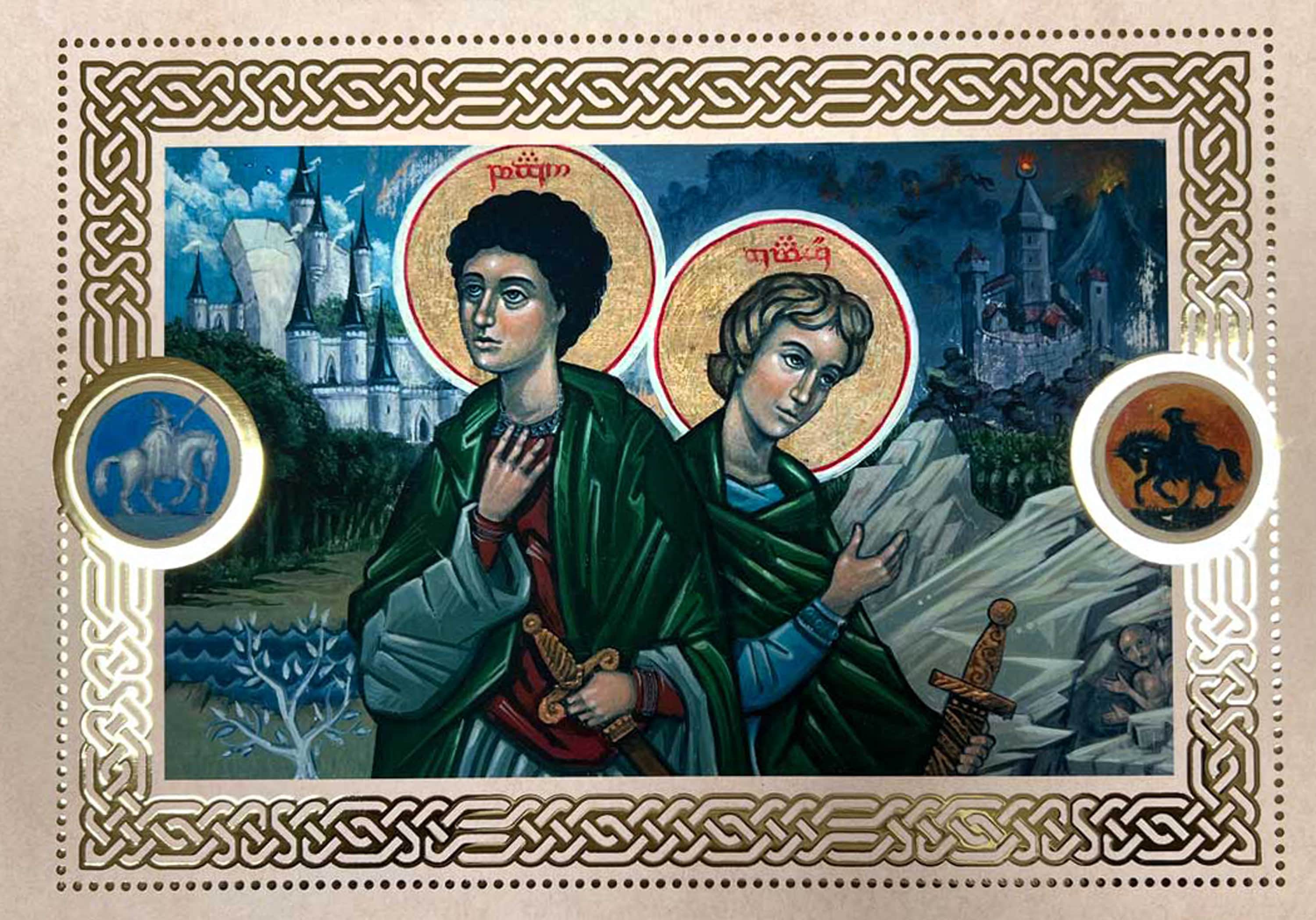 Frodo and Sam in Between Lands Gold Foil Signed and Dated Print - Etsy