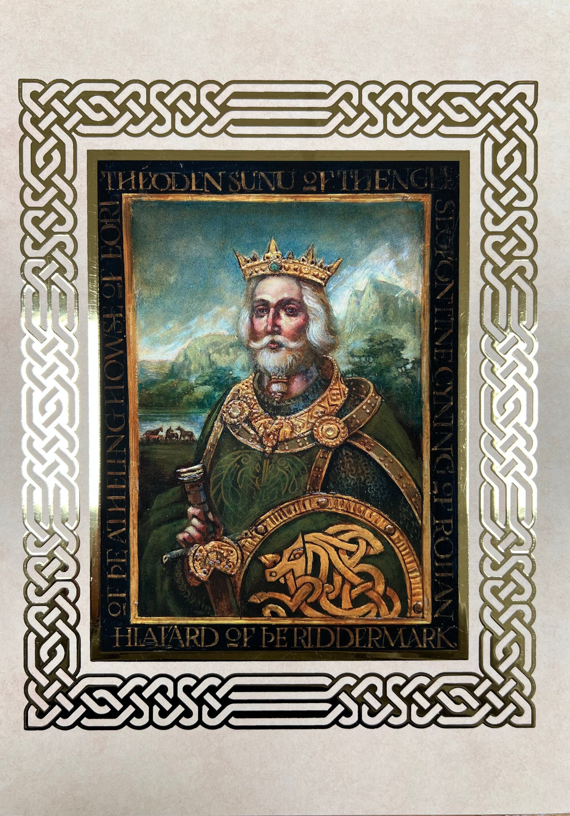 Kings of Middle Earth Gold Foil Series (aragorn and Theoden) - Etsy