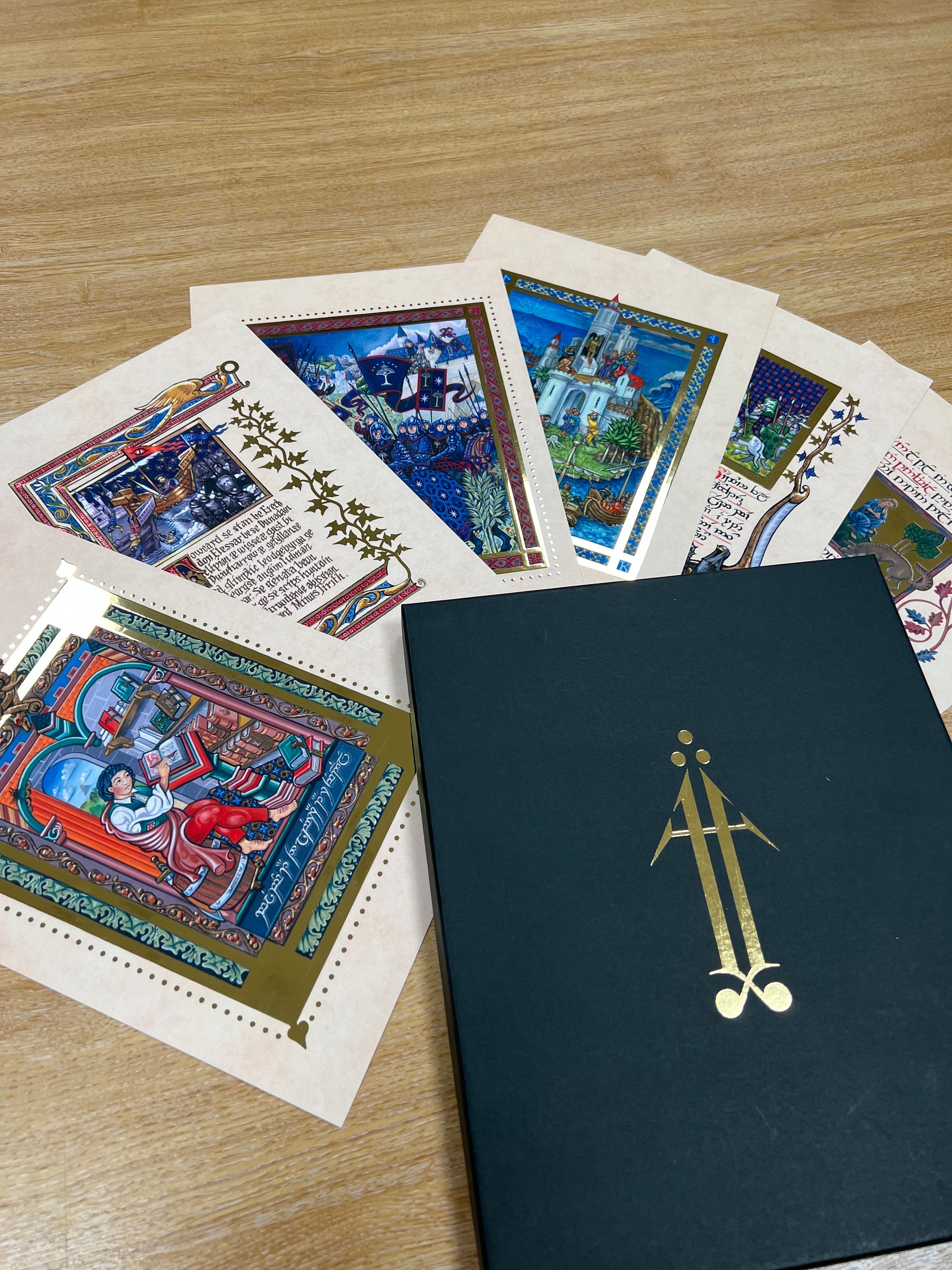 Manuscripts of Middle Earth Gold Foil Series - Etsy