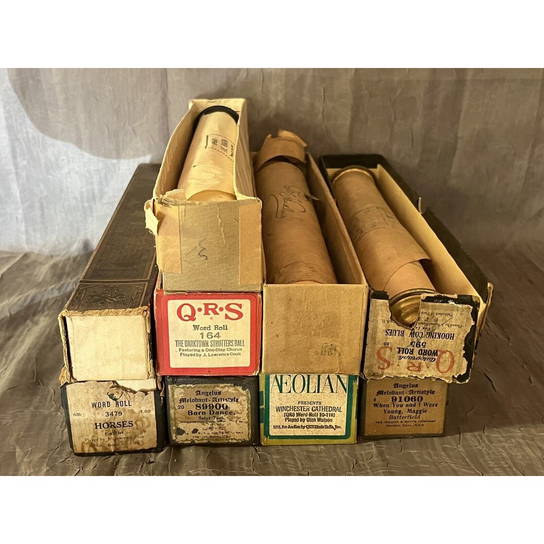 Player Piano Scroll Music Lot of 9 Ave Maria Darktown Carolina Horses ...