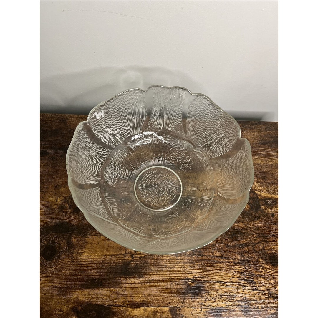 Arcoroc FLEUR Extra Large Deep Punch Bowl 12" Wide X 6 " Tall FRANCE - Etsy