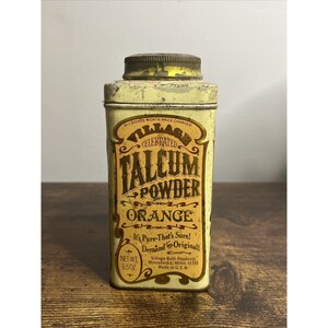 Vintage Village Celebrated Talcum Powder Orange Tin Full Minnetonka ...