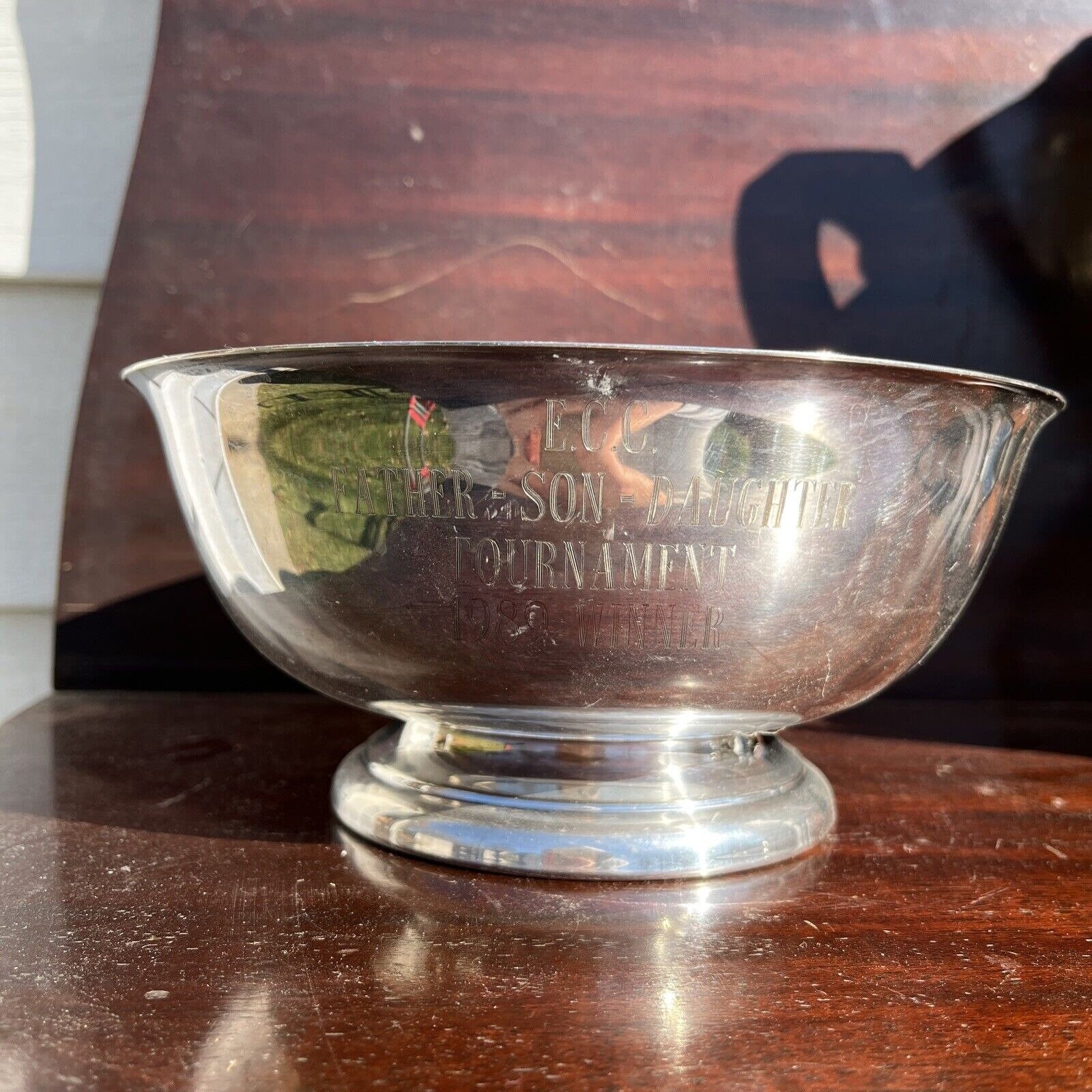 Sheridan Silver Plated Footed Bowl Monogram Marc & Jerry Stemerman 1989 ...