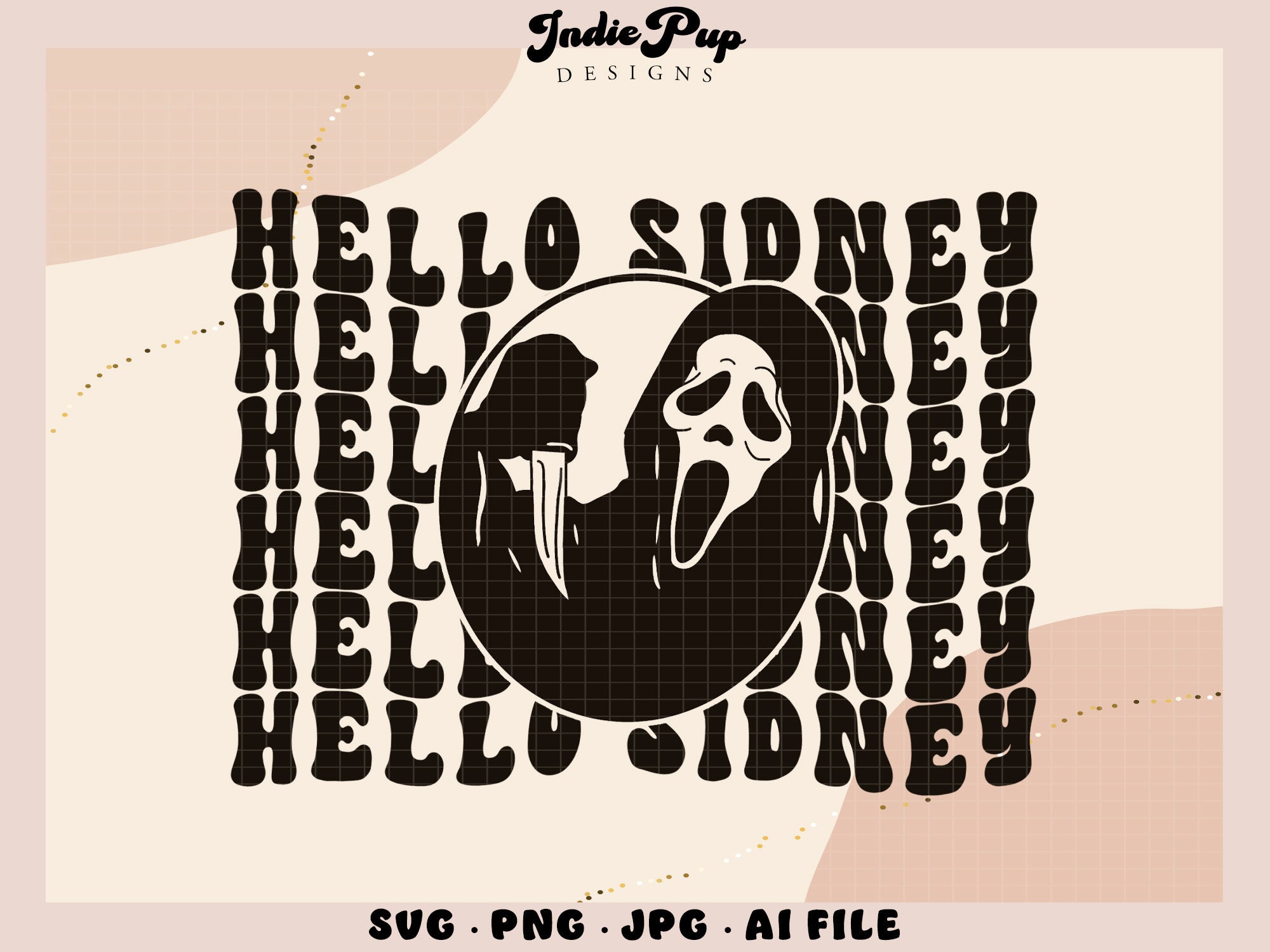 Hello Sidney svg GhostFace svg Slasher svg Spooky svg - Etsy México