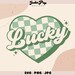 Lucky Svg | Lucky Grunge Distressed Png Digital File | Checkered Heart ...
