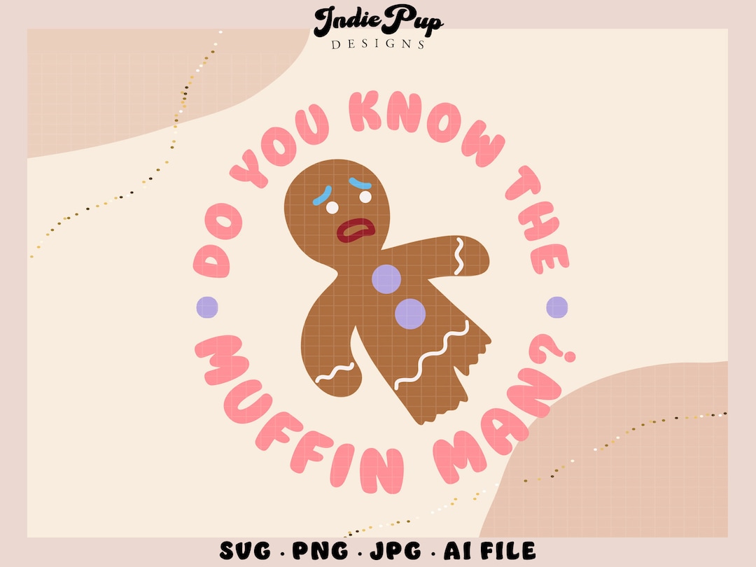 Muffin Man Gingerbread Man SVG: Shrek Movie Design (digital Files) - Etsy