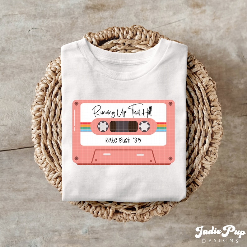 Stranger Things SVG: Kate Bush Cassette Tape, Running up That Hill (SVG ...