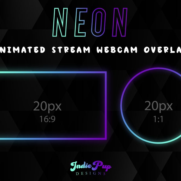 Neon Circle Webcam - Etsy