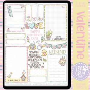 Sweet Valentine Stickers Digital Planner Stickers Goodnotes Stickers ...