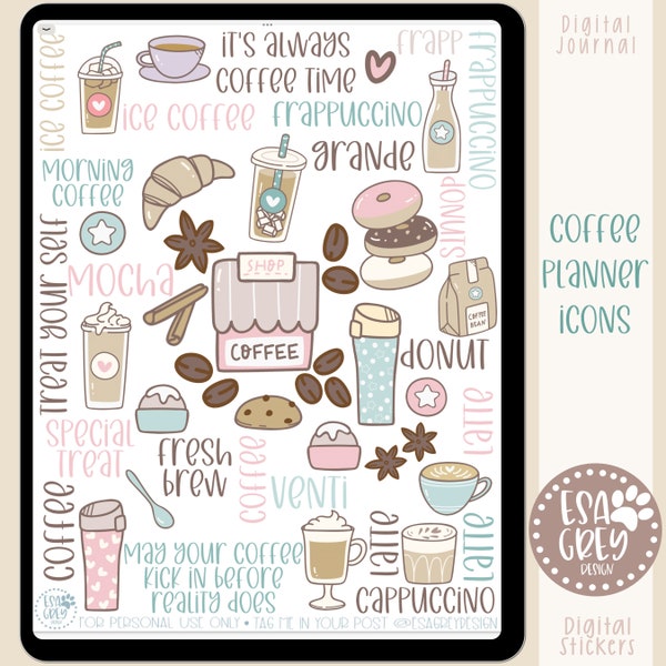 Cute Coffee Stickers - Etsy