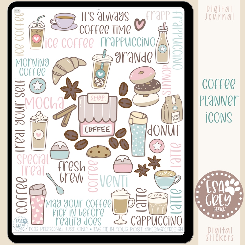 Coffee Planner Stickers - Etsy