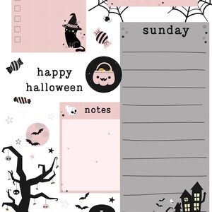 Hallows Eve Halloween Stickers | Spooky Halloween Digital Planner ...