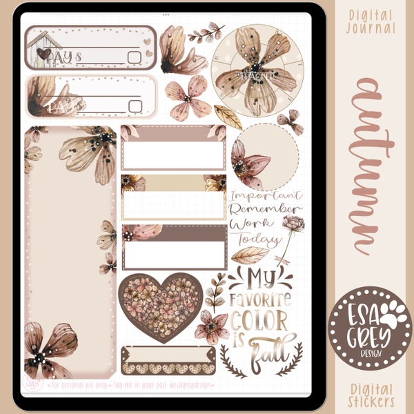 Autumn Planner Stickers - Etsy