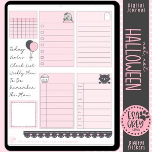 Not, Not Halloween Digital Stickers | Autumn Stickers | Planner ...