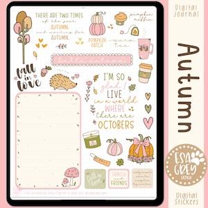 Autumn Sticker Set | Goodnotes Stickers | Digital Planning Stickers ...