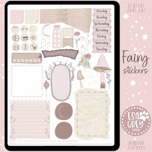 Fairy Digital Journal Sticker Set | Goodnotes Stickers | Digital ...