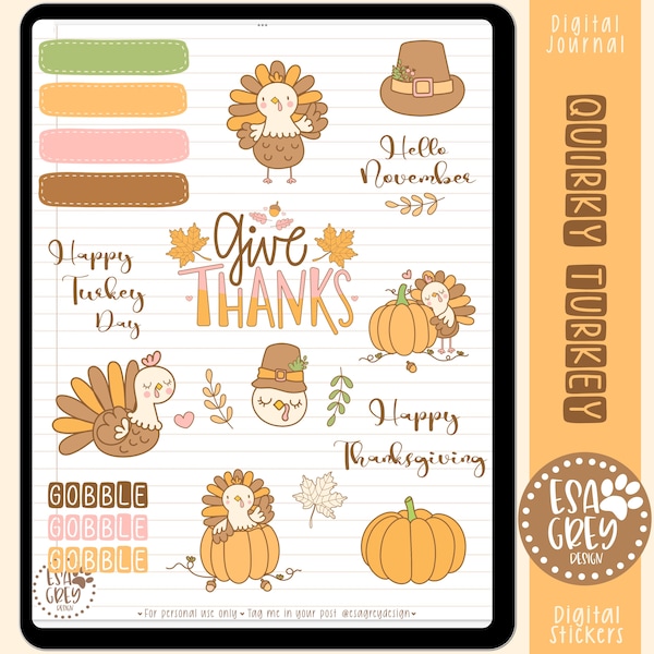 Turkey Stickers - Etsy
