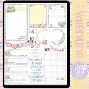 Sweet Valentine Stickers | Digital Planner Stickers | Goodnotes ...