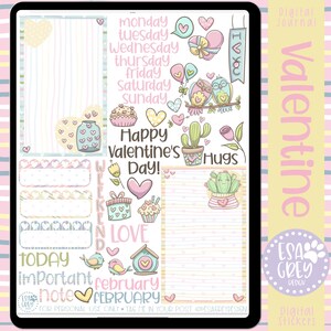 Sweet Valentine Stickers Digital Planner Stickers Goodnotes Stickers ...