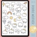 Colorful Digital Planning Sticker Set Goodnotes Stickers Notability Fun ...