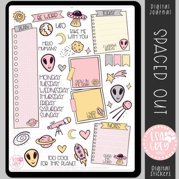 Space Stickers - Etsy