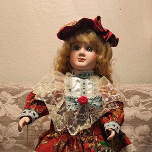 Holiday Gallery Porcelain Doll by ANCO Merchandise 1994 - Etsy