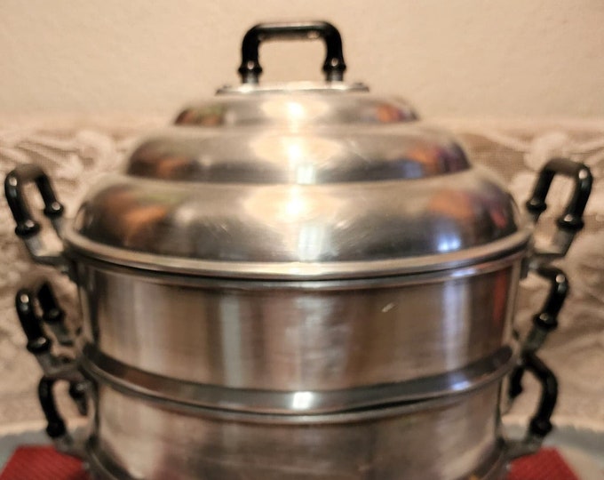 Thai Stacked Chinese Aluminum Steamer - 3 Tier Steamer - Etsy