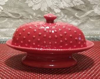 Red Butter Dish | Etsy
