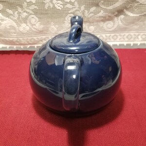 Vintage Himark Taiwan Dark Blue Ceramic Teapot - Etsy