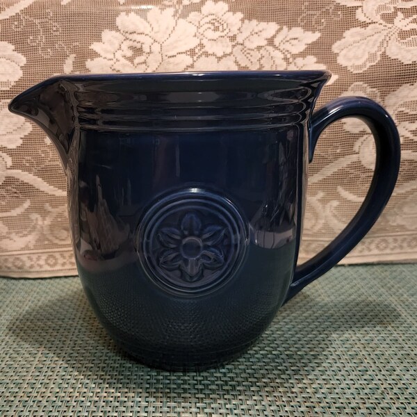 Cobalt Blue Pitcher - Etsy