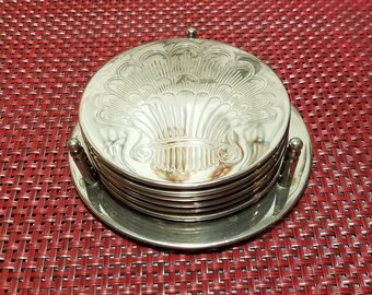 Silver Plate Coaster - Etsy