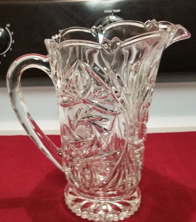 Crystal Clear 24% Lead Made in Poland 9 Pinwheel 52oz - Etsy