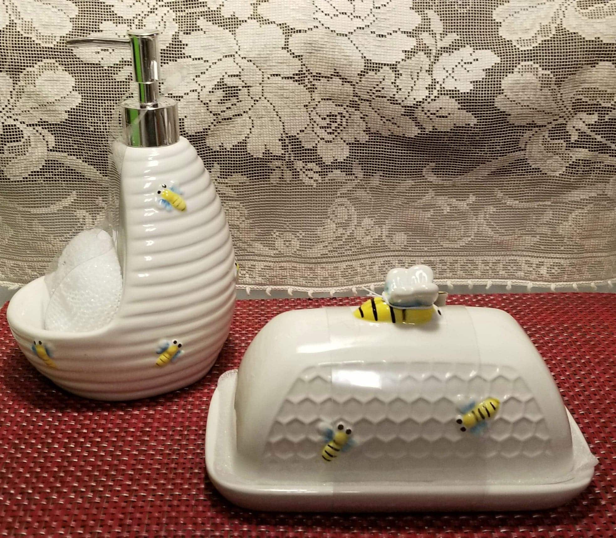 Bumble Bee Collection of Kitchen Items Butter Dish Creamer | Etsy
