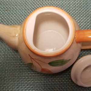 Designpac Inc Teapot With Hand-painted Pear Design - Etsy