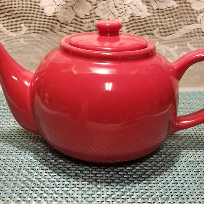 Red Teapot - Etsy