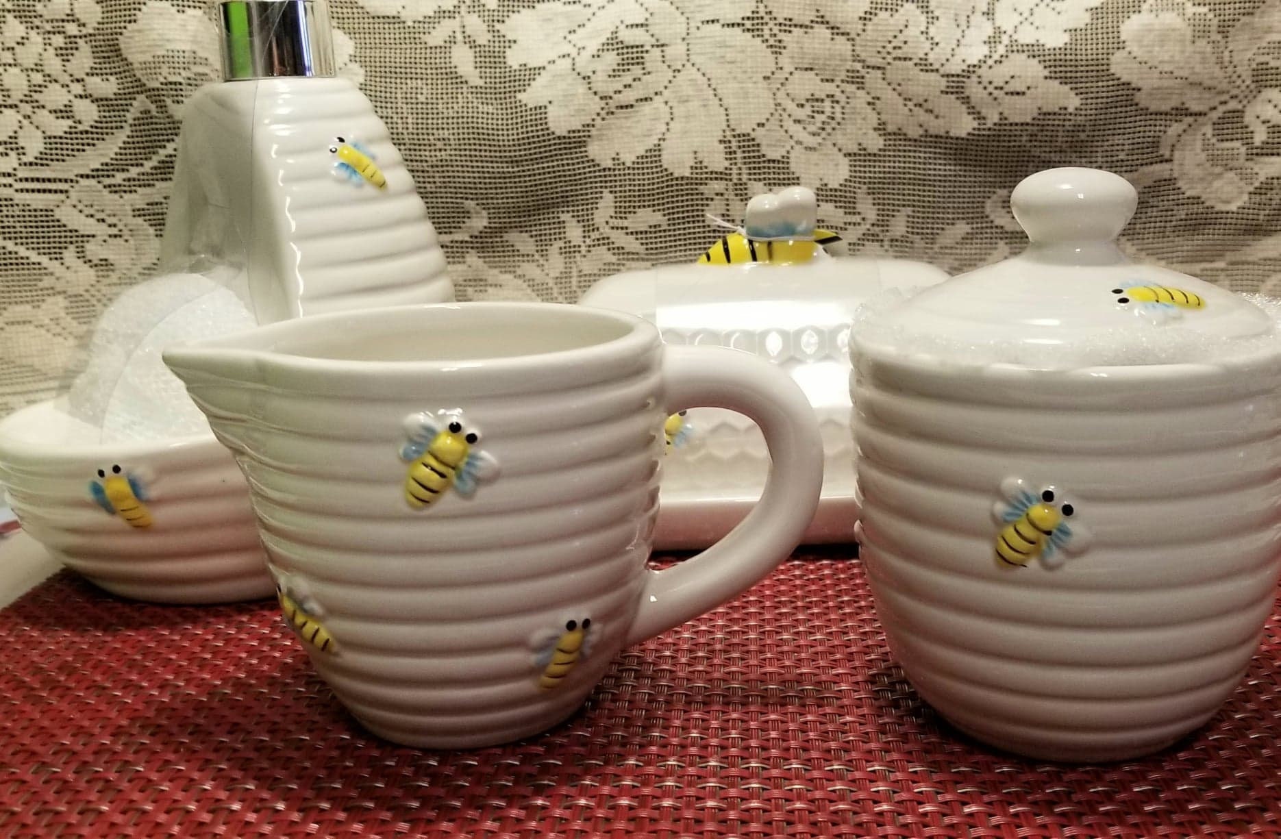 Bumble Bee Collection of Kitchen Items Butter Dish Creamer | Etsy