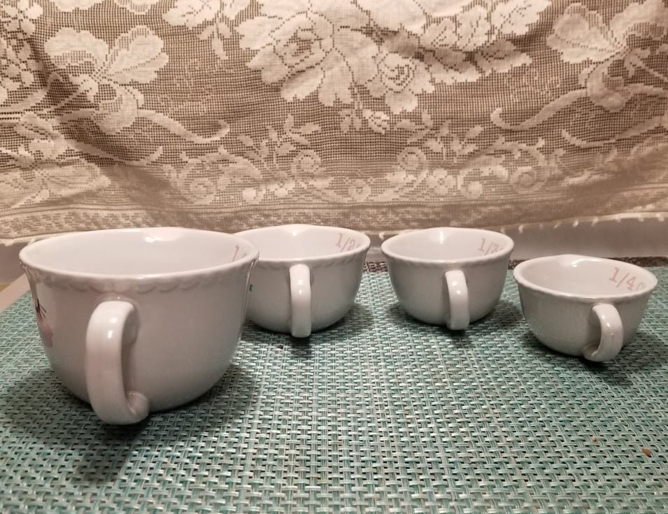 Whimsical Measuring Cups by 10 Strawberry Street - Etsy