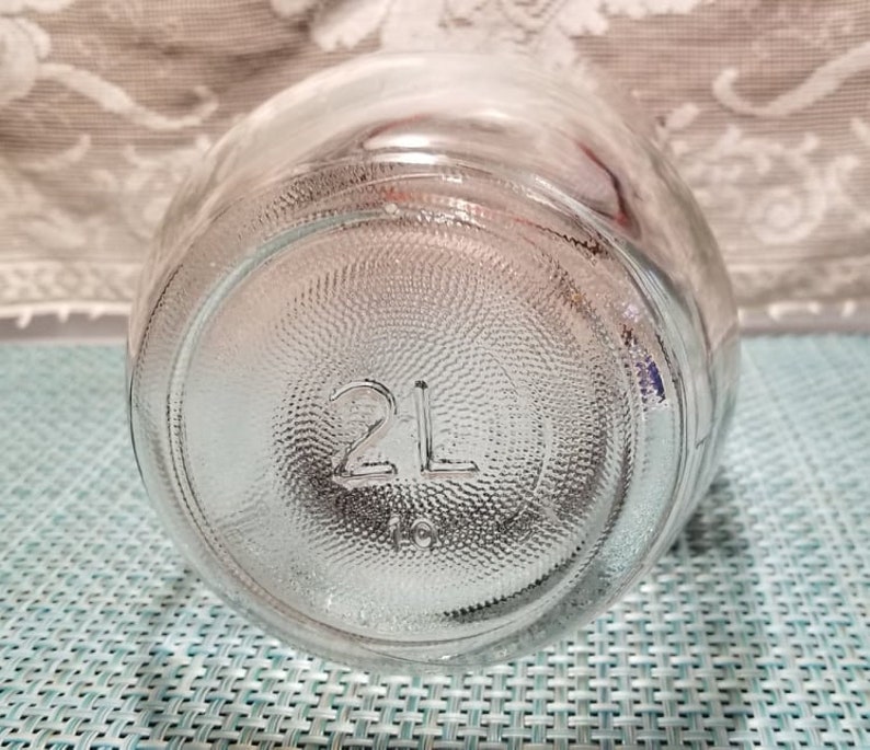 Glass Crackers Jar / Canister With Wire Clasp Metal Lid 2L / - Etsy