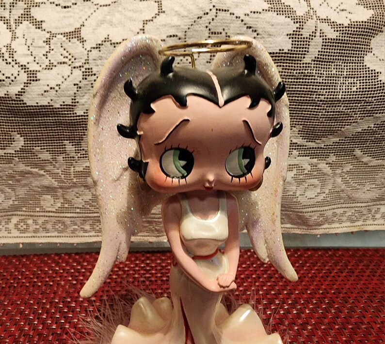 Betty Boop With Angel Wings Bobble Head Figurine - Etsy