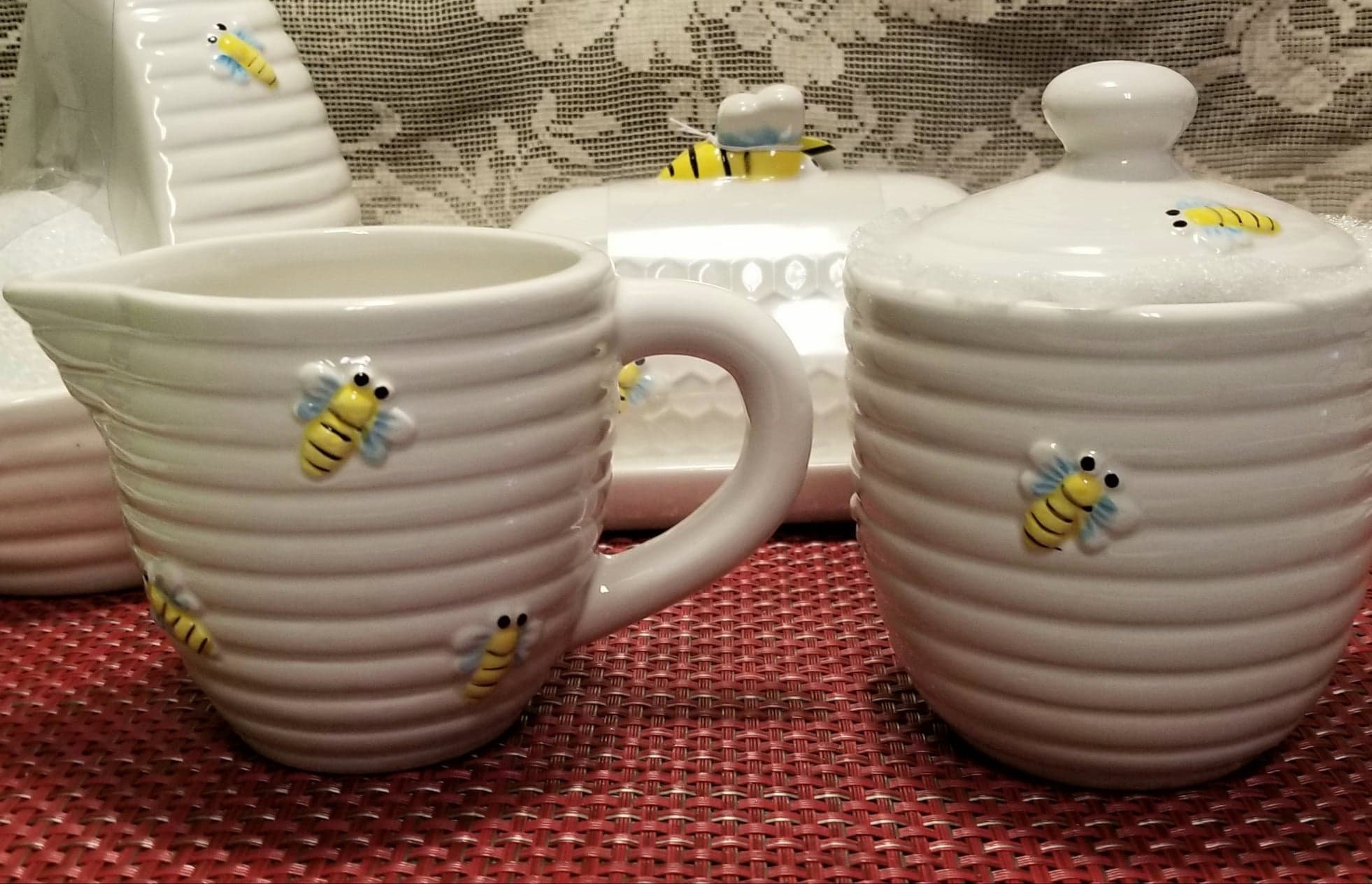 Bumble Bee Collection of Kitchen Items Butter Dish Creamer | Etsy