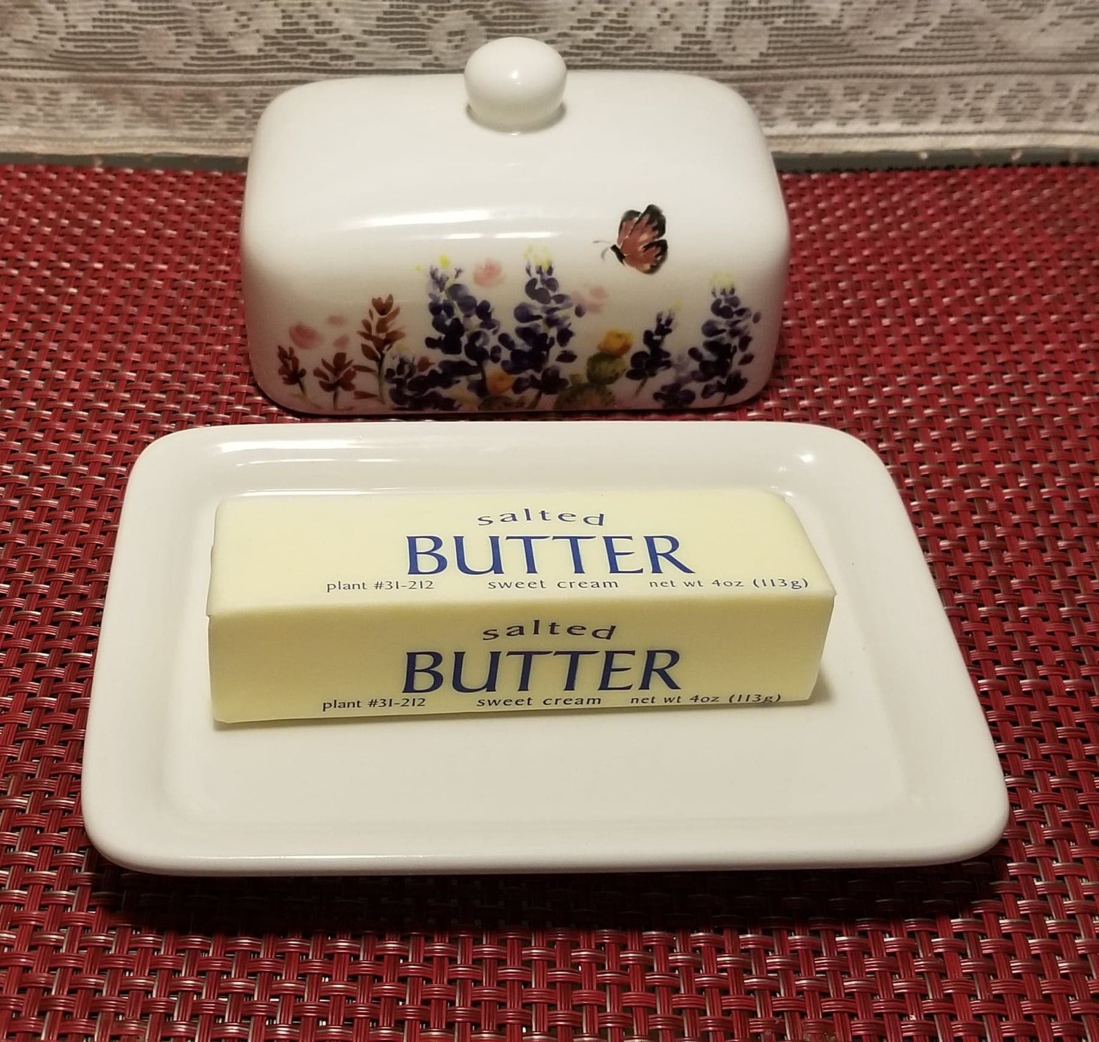 Blue Bonnet Collection Butter Dish by Haven and Key | Etsy