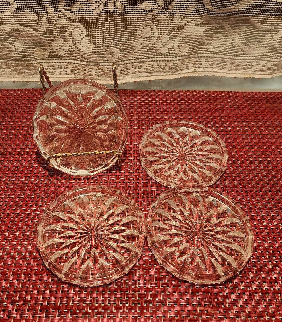 Vintage Glass Coasters, Nachtmann Coasters - Made in Germany - Etsy