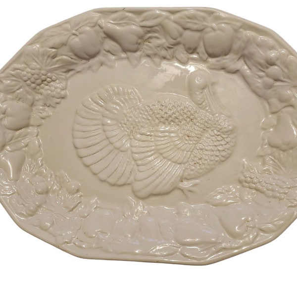 Large White Ceramic Turkey - Etsy