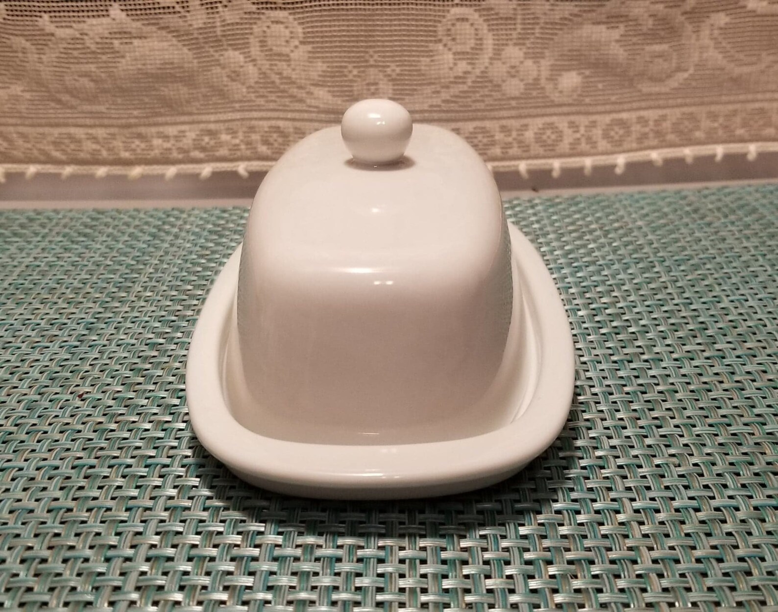 Porcelain Classic White Butter Dish Simple Dining Butter | Etsy