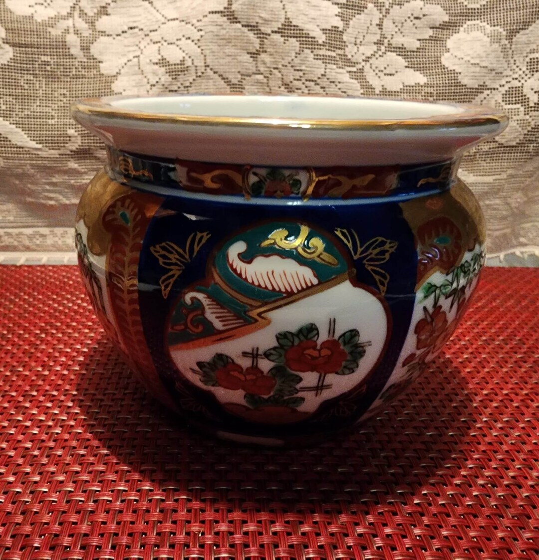 Gold Imari Planter Japan Hand-painted Planter - Etsy