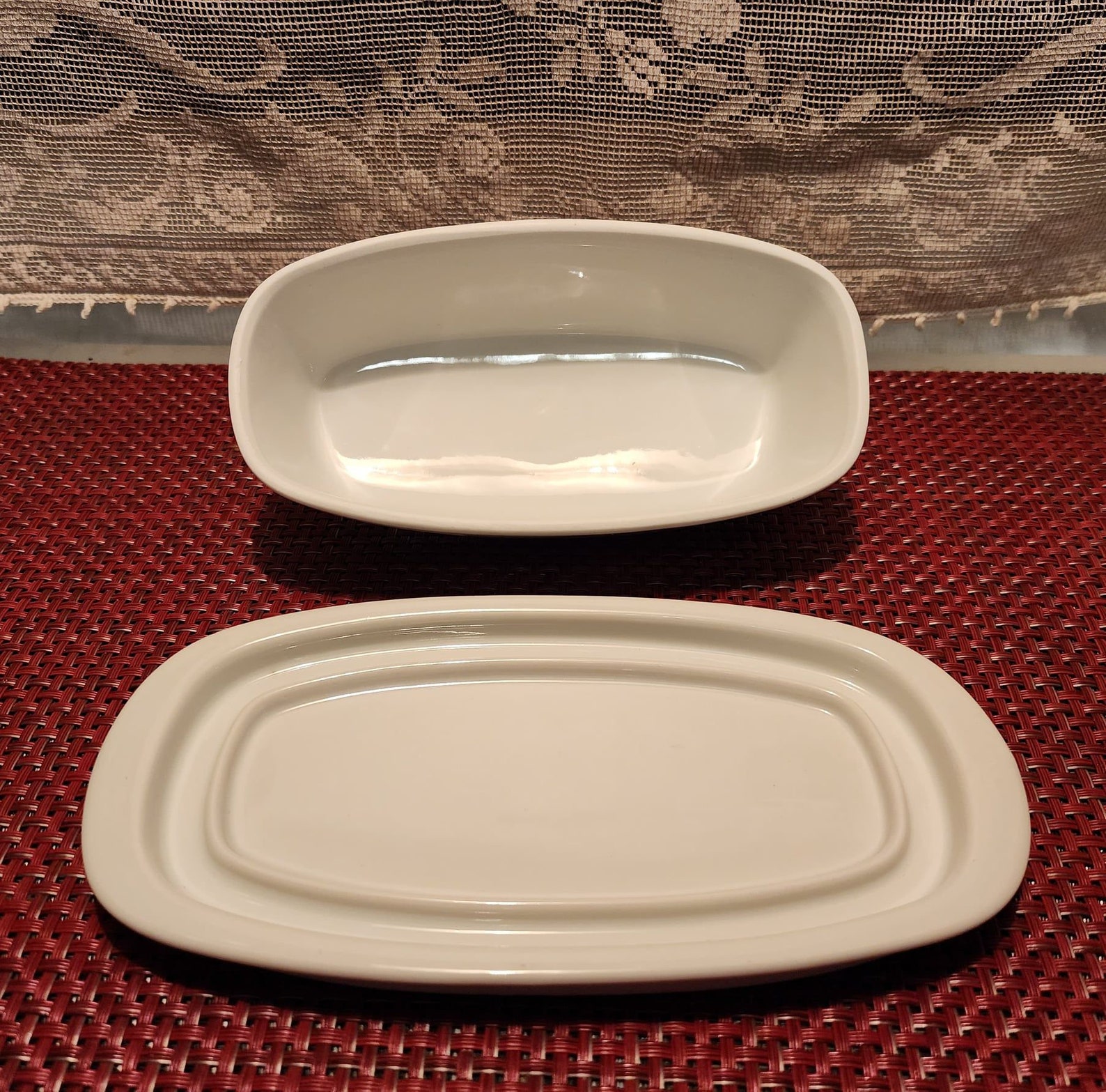 Porcelain Classic White Butter Dish Simple Dining Butter - Etsy