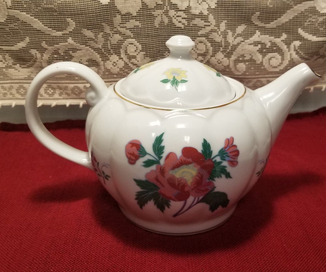 Beautiful Laura Ashley Teapot Floral Motif - Etsy
