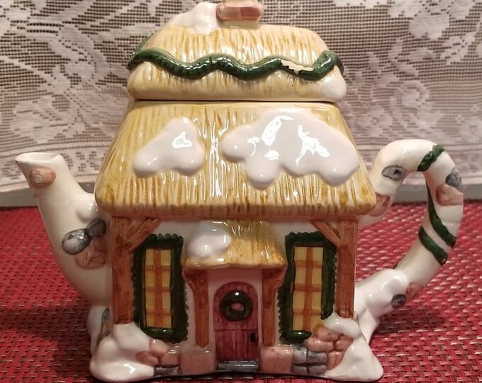 Ceramic Holiday Teapot - Etsy