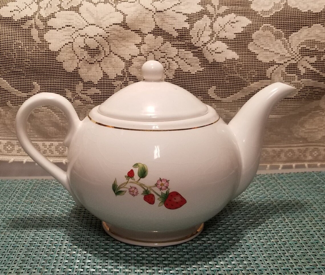Vintage Teleflora Collectible Porcelain Teapot With | Etsy