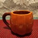 Ceramic Orange Pumpkin Shaped Mug - Etsy